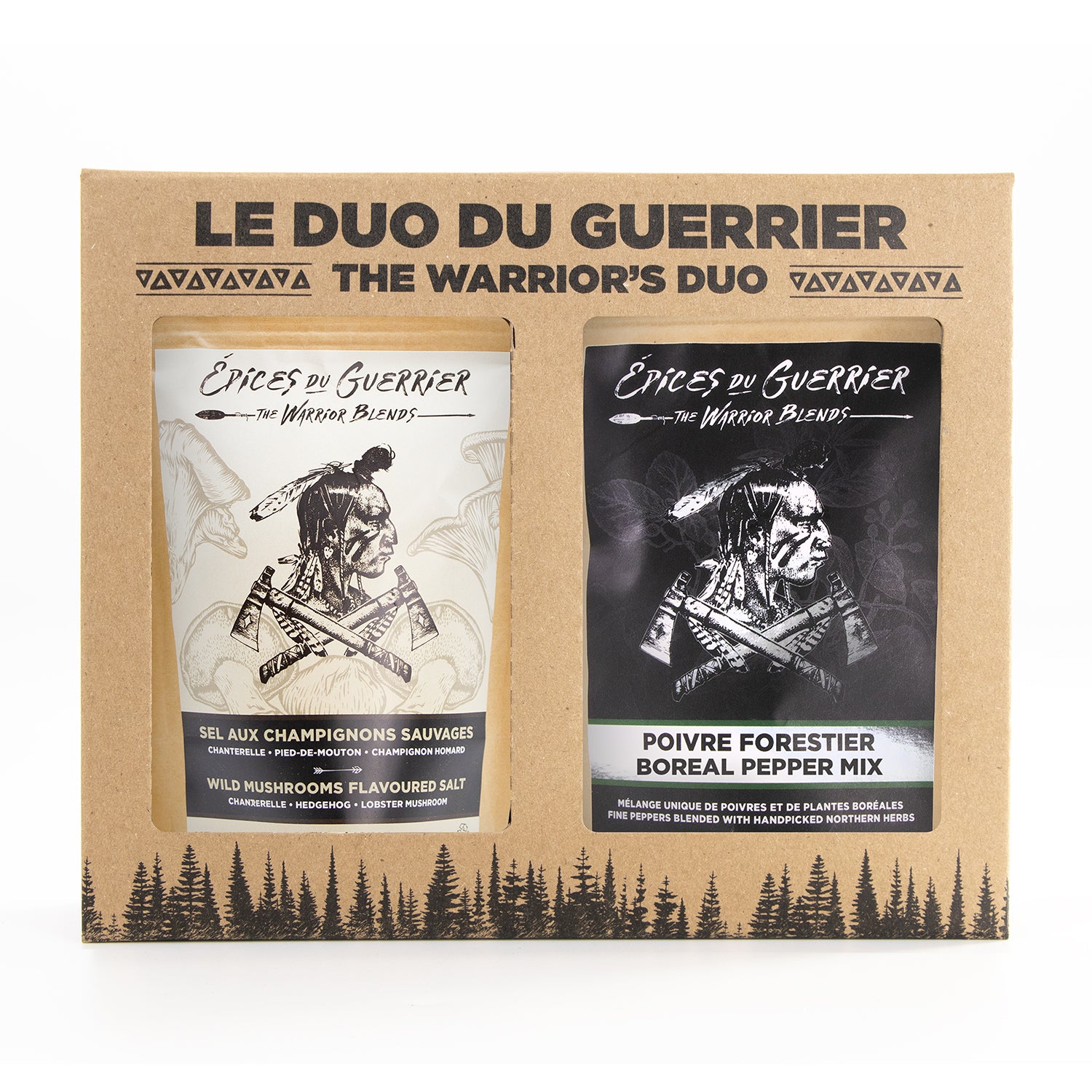 Duo Sel et Poivre en Boîte-Cadeau | Épices du Guerrier – Épices du Guerrier